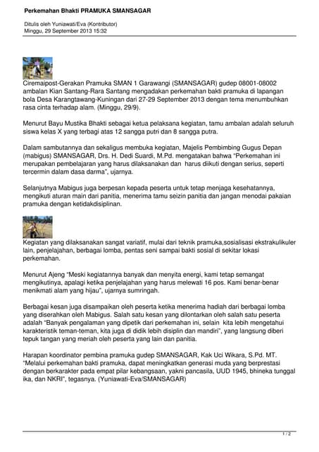 Gerakan pramuka | PDF