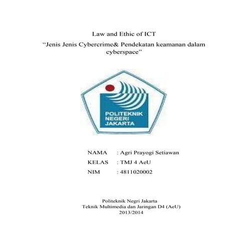 Perkembangan cybercrime dan jenis | PDF