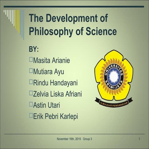 The Development of Philosophy of Science | PPT