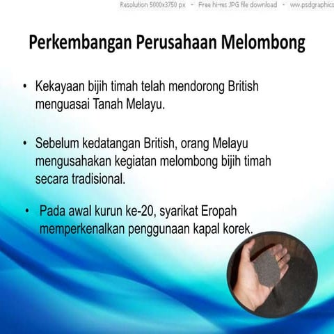 Perkembangan perusahaan melombong | PPT