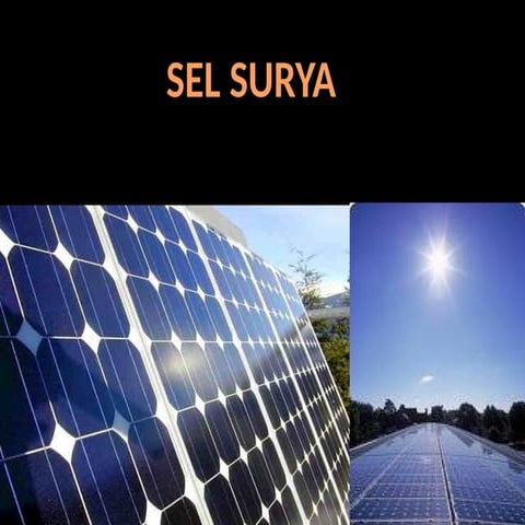 Perkembangan material sel surya berbasis bahan organik | PPTX
