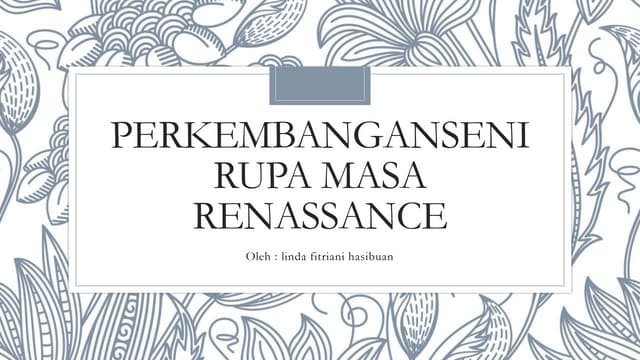 Arsitektur renaissance | DOCX