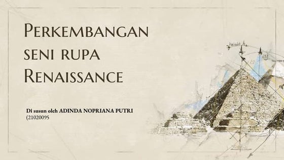 Perkembangan seni rupa era Renaissance | PPT