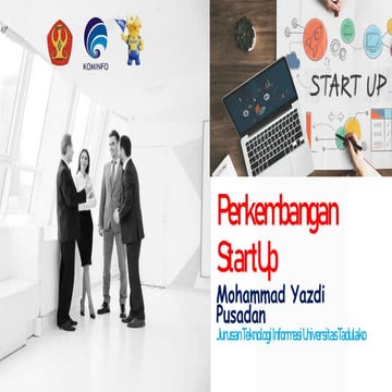 Perkembangan StartUp (Panelis Ecosystem StartUp Palu).pptx
