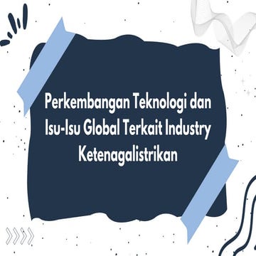 Perkembangan Teknologi dan Isu-Isu Global Terkait Industry ...