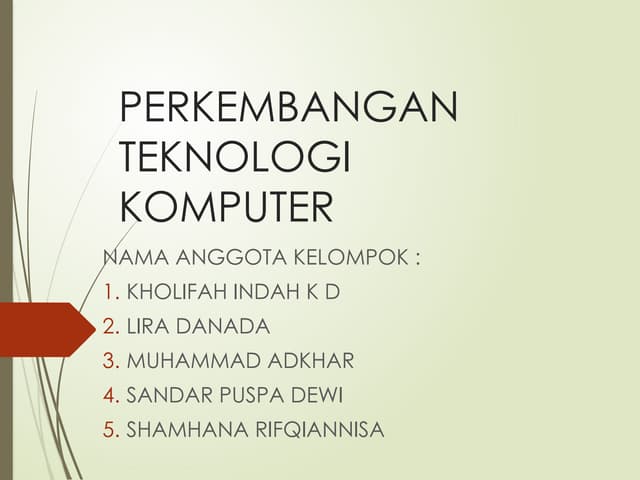 Presentasi Sejarah komputer | PPT