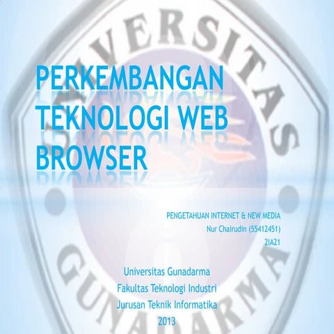 Perkembangan teknologi web browser | PPTX
