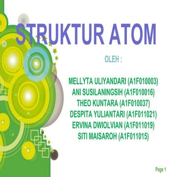 Perkembangan teori atom | PPTX