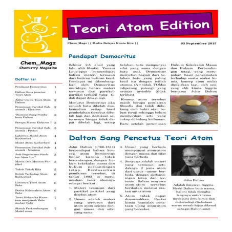 Perkembangan teori atom | PDF