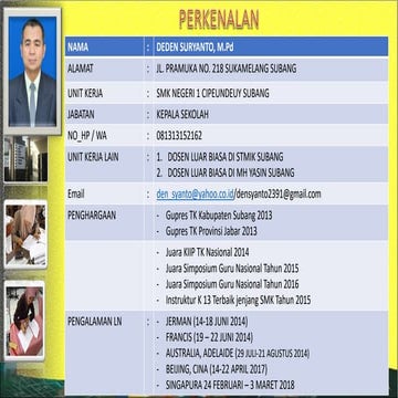 PERKENALAN saat melakukan presentasi dalam perkenalan | PPT