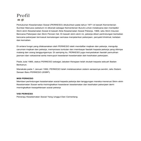 Perkeso | DOCX