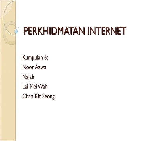 Perkhidmatan internet | PPT