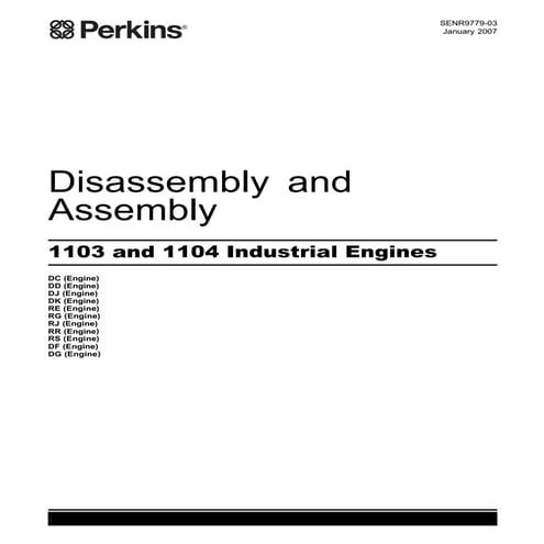 PERKINS 1103 AND 1104 INDUSTRIAL ENGINE（Model DJ）Service Repair Manual.pdf