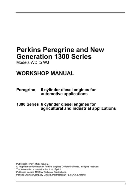 Perkins 2200 series 2206 f e13ta industrial engine (model pp3 engine ...