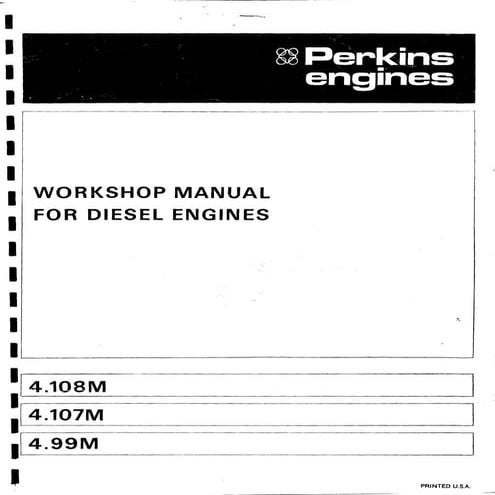 PERKINS 4.99M DIESEL ENGINE Service Repair Manual.pdf