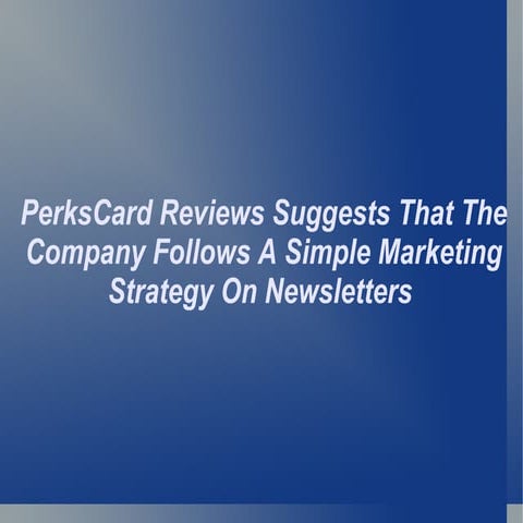 Perks card review | PPT