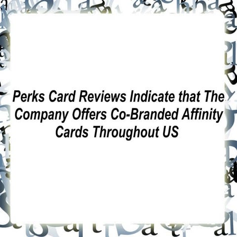 Perks card review | PPT