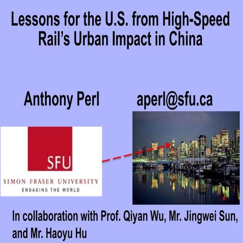 Perl -China's HSR and urban lessons_0.ppt