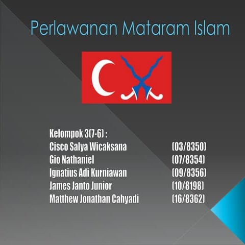 Perlawanan kerajaan mataram islam | PPTX