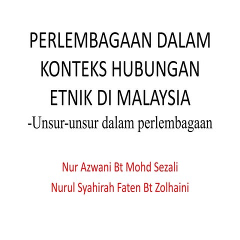 Perlembagaan Dalam Konteks Hubungan Etnik Di Malaysia Ppt 