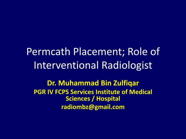Percutaneously inserted central cather line | PPTX