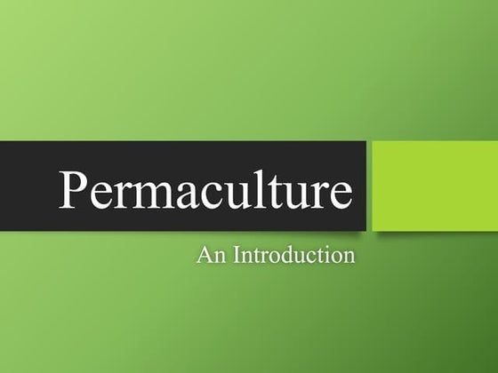 Permaculture | PPT