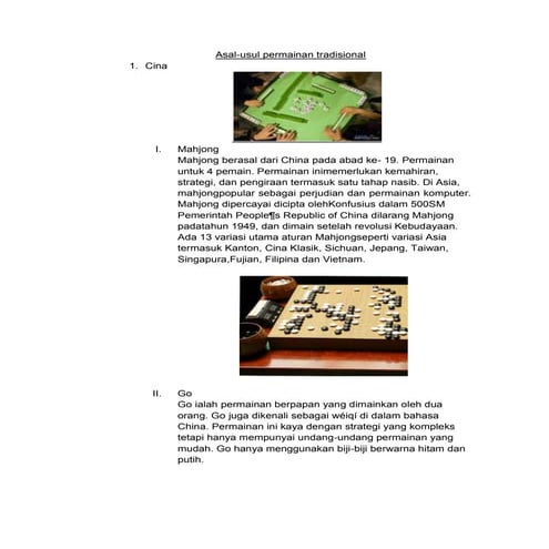Permainan tradisional malaysia | DOCX