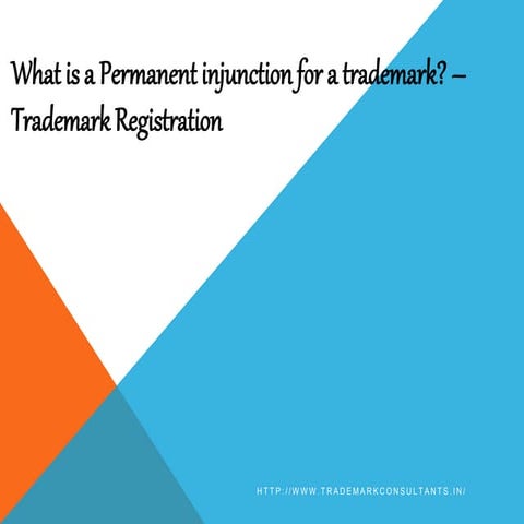 Permanent injunction of a trademark | PPTX