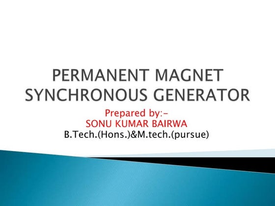 Fixed and variable speed turbine | PPT