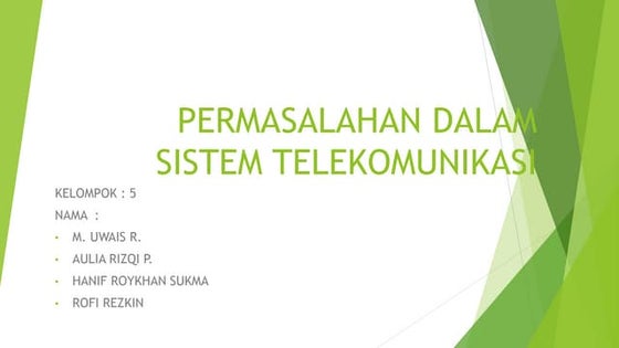 Sistem telekomunikasi | PPTX