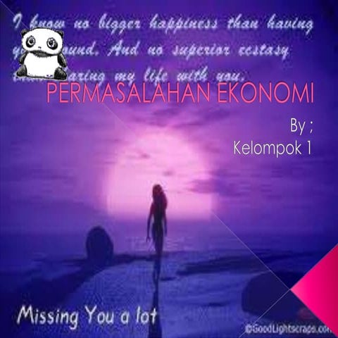 Materi Ekonomi ke-3 (Kelangkaan) Kelas X | PPTX