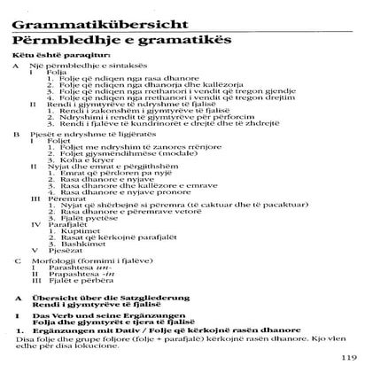 Permbledhje e gramatikes gjermane ne shqip materiali 2 | PDF