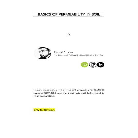 BASIC OF PERMEABILITY OF SOIL | PDF