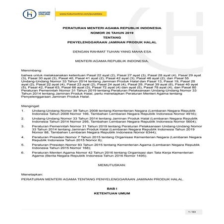 Permen ag 26_2019 | PDF