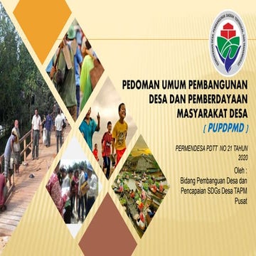Arah kebijakan perencanaan pembangunan desa | PPT