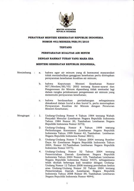 KEPMENLH RI No. 48 Tahun 1996 tentang Baku Tingkat Kebisingan | PDF