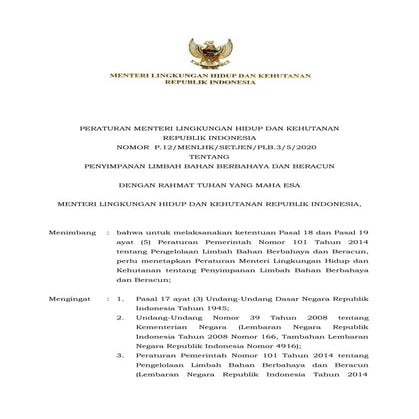 Peraturan Menteri LHK Nomor 12 Tahun 2020.pdf