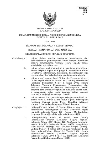 RPJMD menurut Permendagri 86 Tahun 2017 | PDF