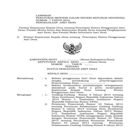 Permen no.1 th_2016_lampiran_ | DOC
