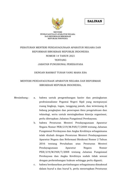 16. salinan peraturan lan no. 15 tahun 2020 tentang pengembangan kompetensi pegawai pemerintah ...