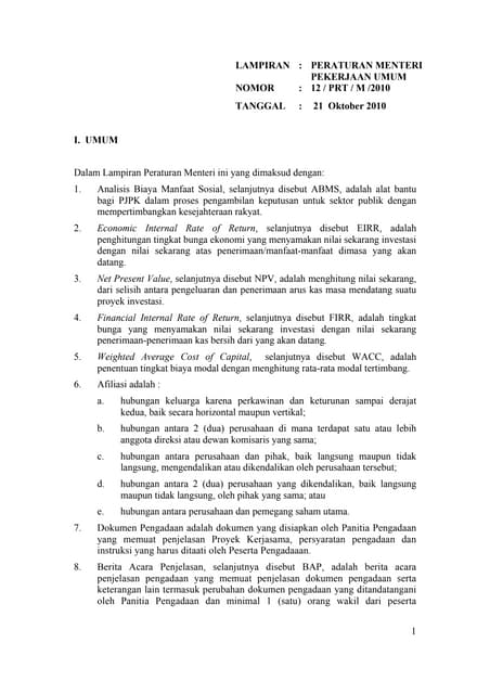 Lampiran I PerMen LH No 16 Tahun 2012 Pedoman Penyusunan Kerangka Acuan ...