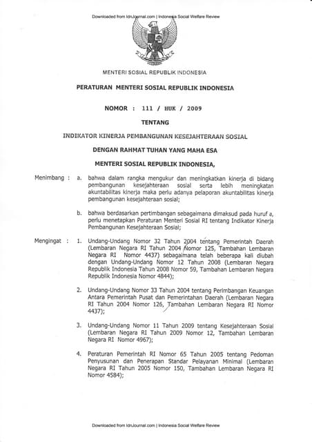 Kepmensos no. 146 tahun 2013 | PDF