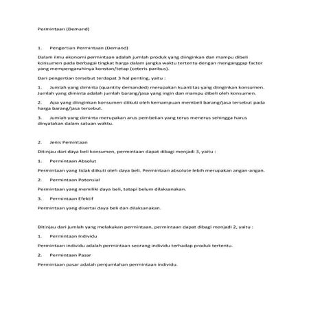 Permintaan | DOCX