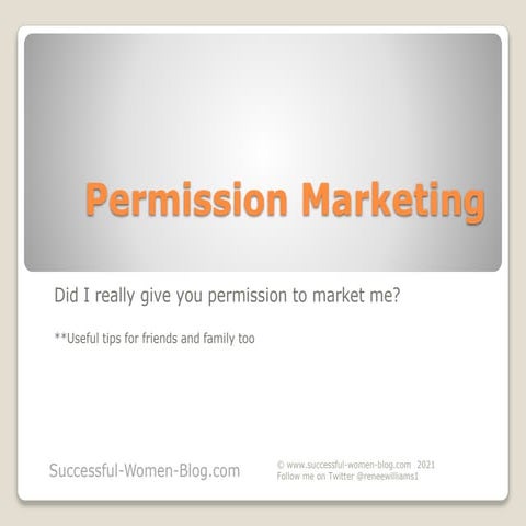Permission marketing-ppt | PPTX