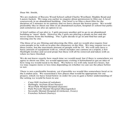 Permission letter | DOC