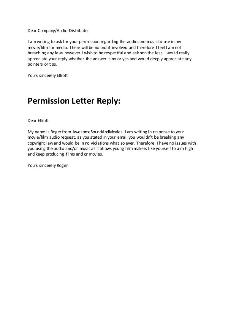 Permission Letter Permission Letter