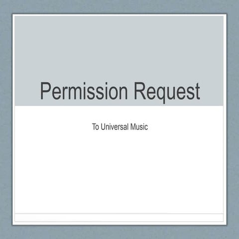 Permission request | PPTX