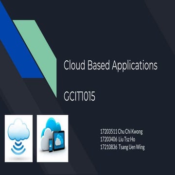 Cloud Based Applications Ppt