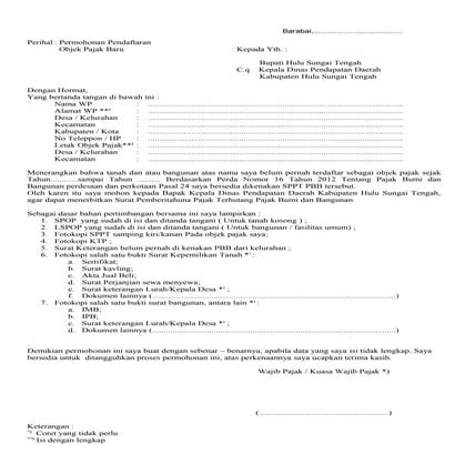 Permohonan PBB baru | DOC