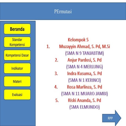 Permutasi riski ananda | PPTX
